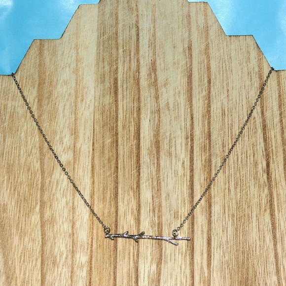 Jewelry | Vintage Tree Branch Necklace Gold Tone Chain Nature Lover ...